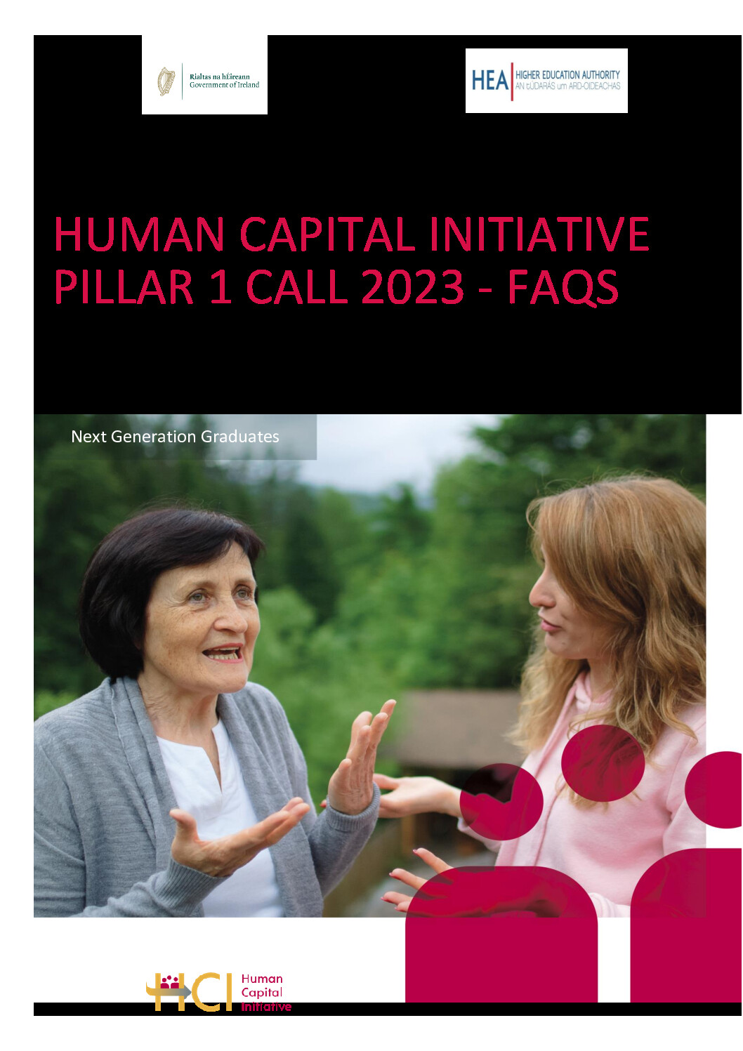 HCI Pillar 1 Call 2023 FAQ 31 Jan 2023 | Media | Higher Education Authority